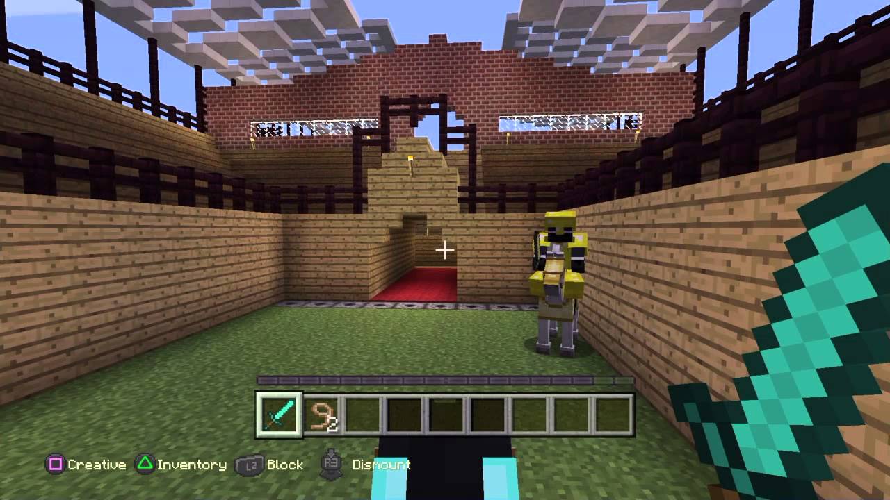 Minecraft horse racing (epic map) - YouTube