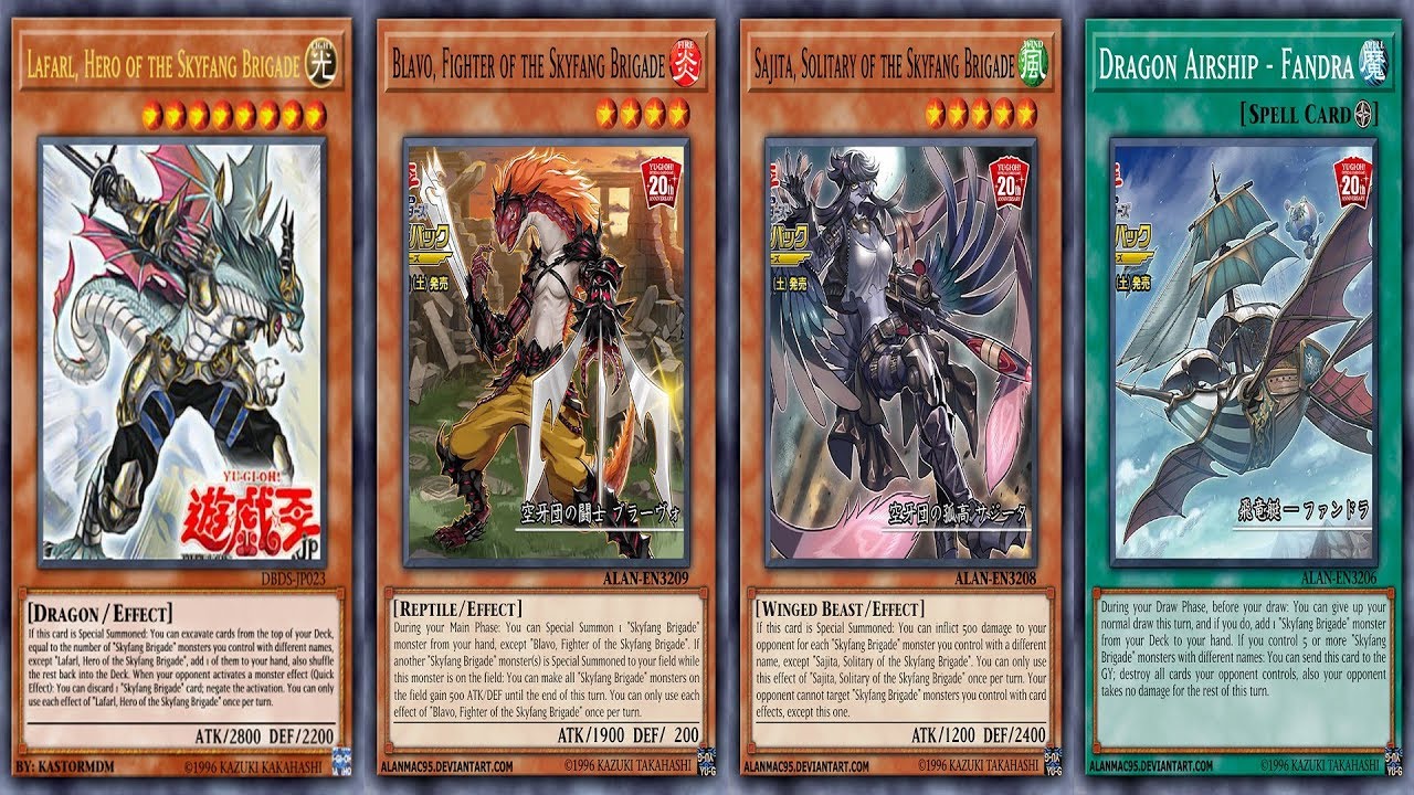 YGOPRO Links Lafarl,Hero of the Skyfang Brigade Deck Skyfang Brigade 2018 - YouTube