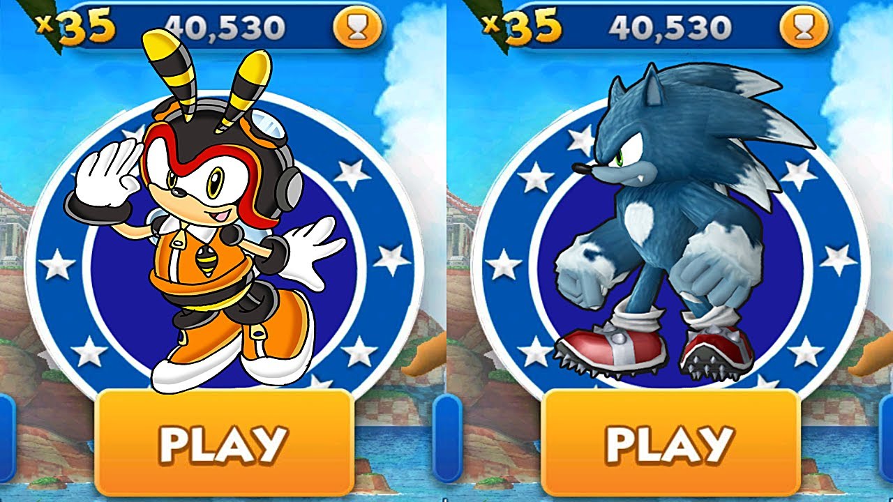 Charmy vs Werehog- All characters in Sonic Dash - YouTube