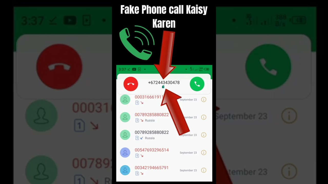 Fake phone Call - YouTube