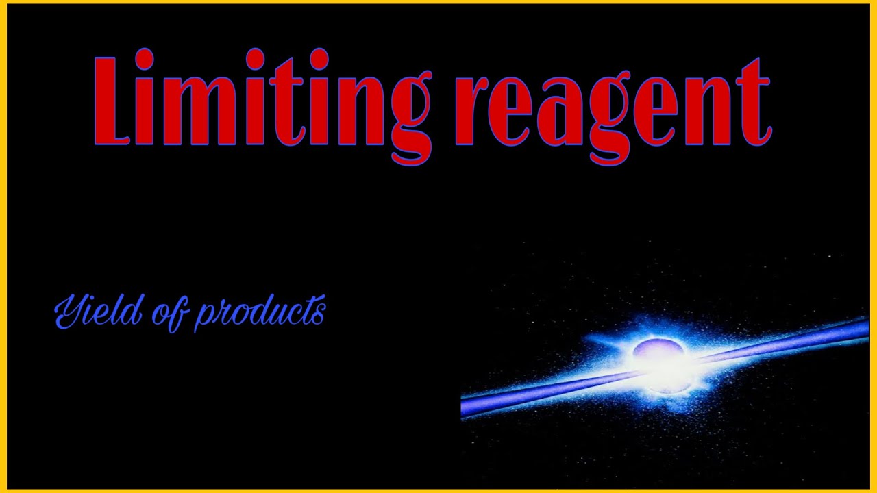Limiting reagent || class 11th || chemistry - YouTube