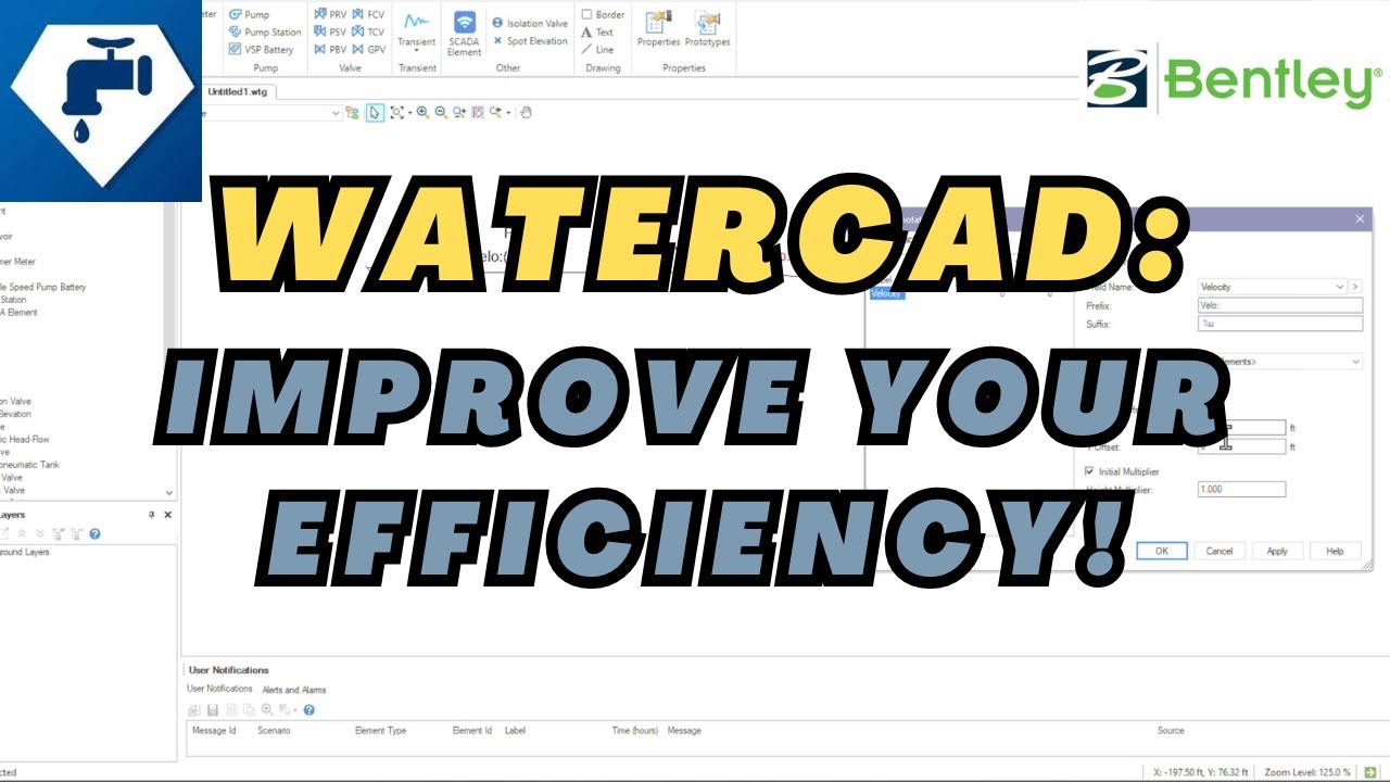 WaterCAD Hacks: Build Models Quickly - YouTube
