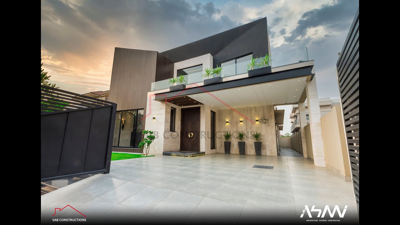 SAB Constructions 1 Kanal House Tour (D-Block, Phase 6, DHA, Lahore ...