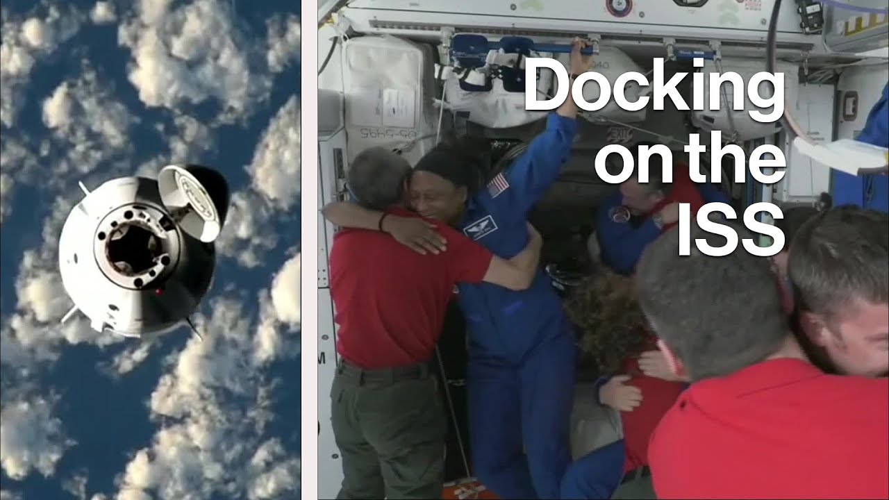 SpaceX: NASA's Crew Dock at International Space Station - YouTube