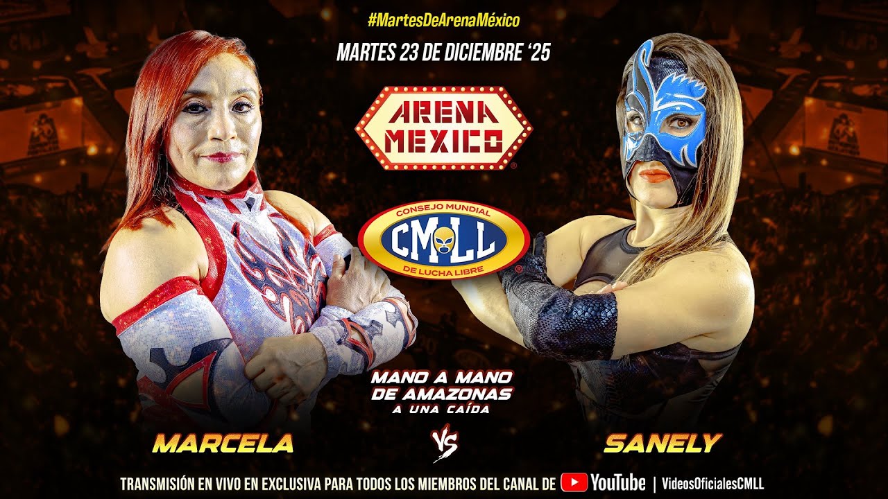 CMLL HIGHLIGHTS 23 DE DICIEMBRE 2025 || MARCELA VS SANELY - YouTube