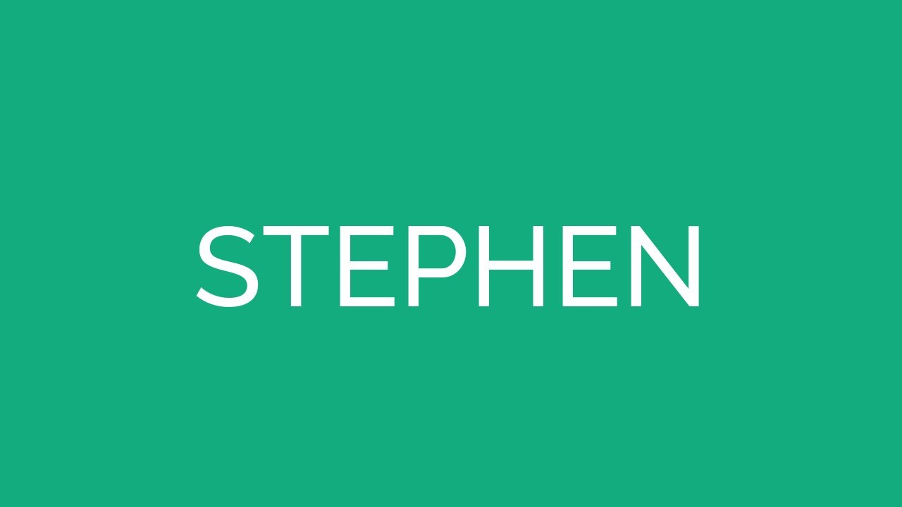 How To Pronounce Stephen YouTube how-to-pronounce-stephen-youtube