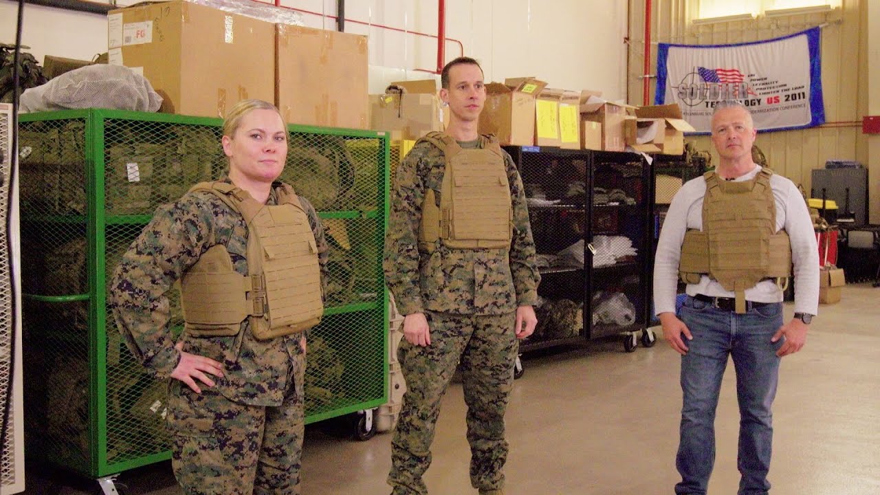 Marines show off body armor with lighter vest, plates and more sizes ...