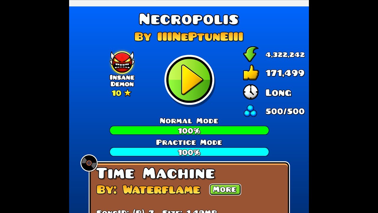 ''NECROPOLIS'' [INSANE DEMON] (Geometry Dash) - YouTube