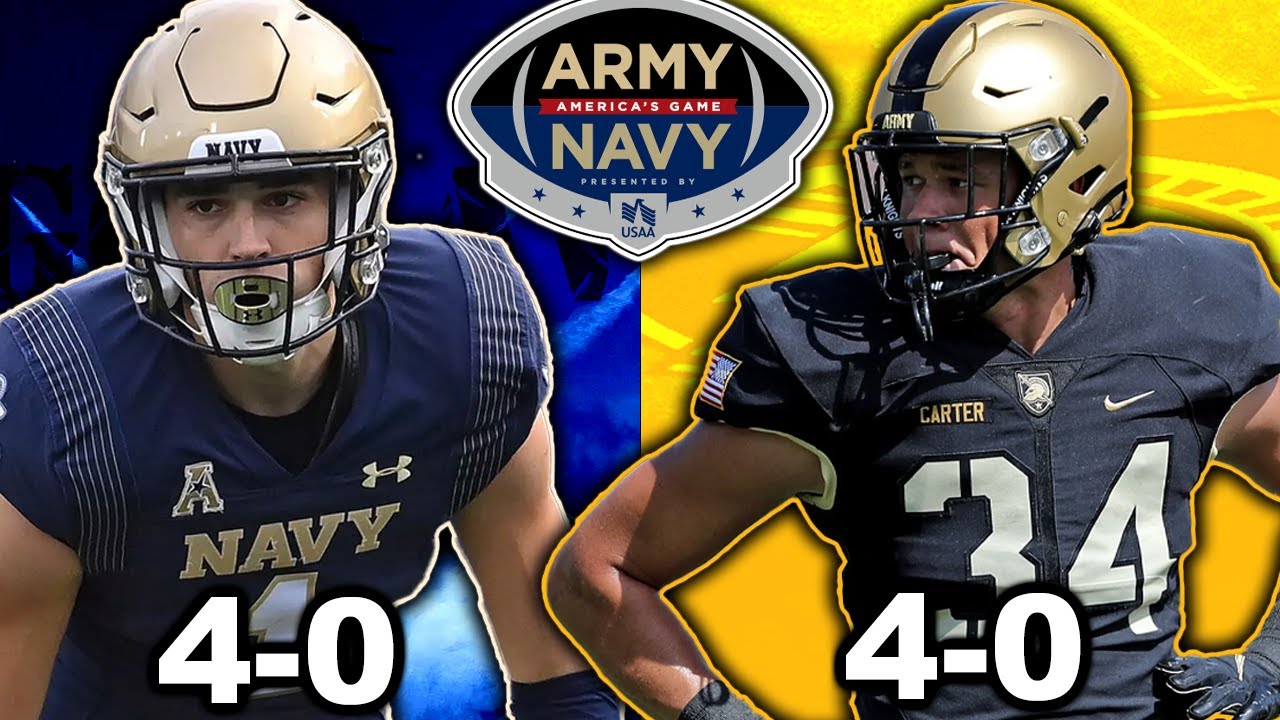 The HISTORIC RISE of Navy & Army Football (Both Are Undefeated Still ...