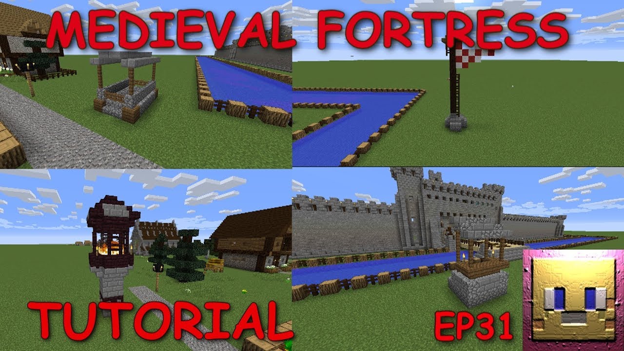 MINECRAFT - Medieval Fortress Tutorial EP31 - YouTube