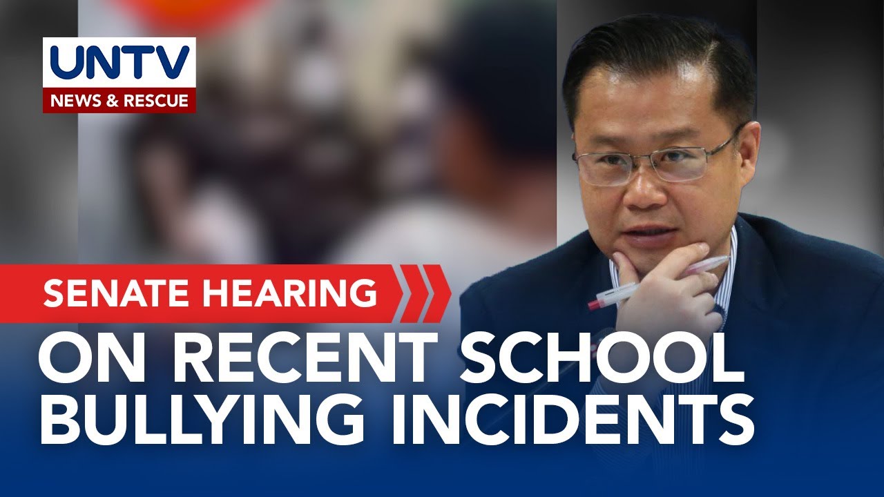 Senate hearing on recent bullying cases on public schools led by Sen ...