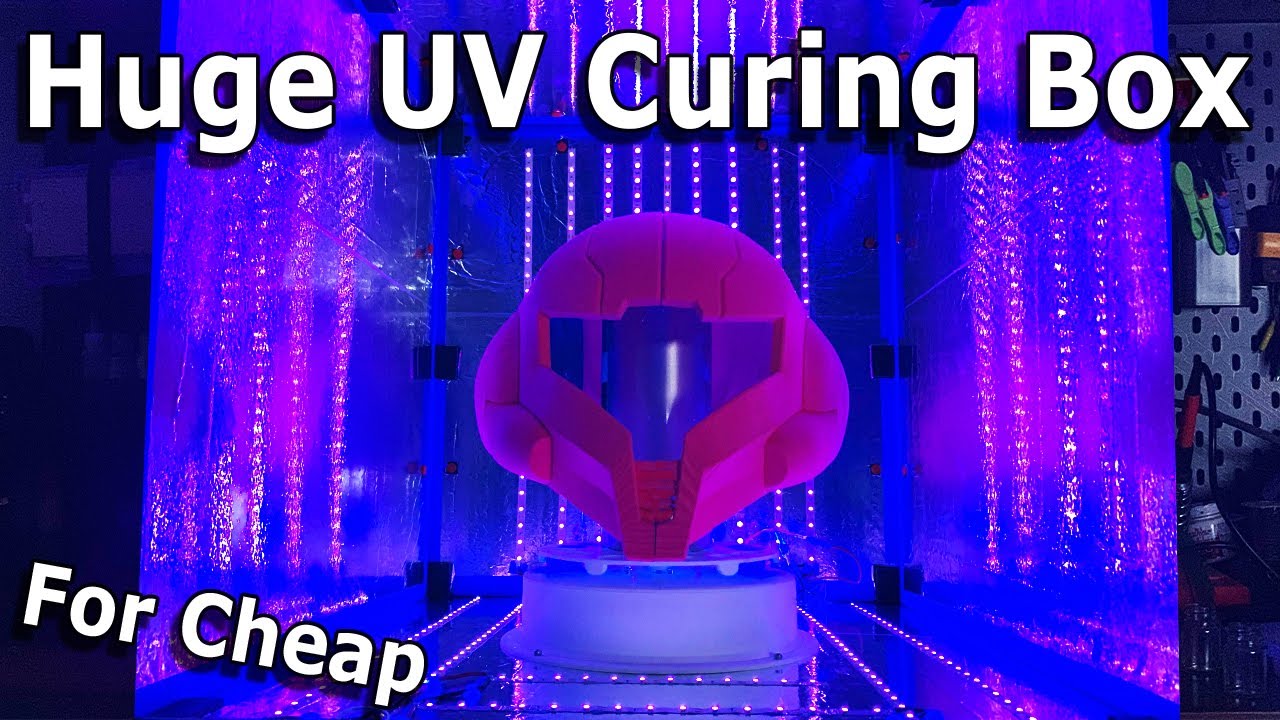 Build a Huge Collapsible UV Resin Curing Box and Turntable for Cheap ...
