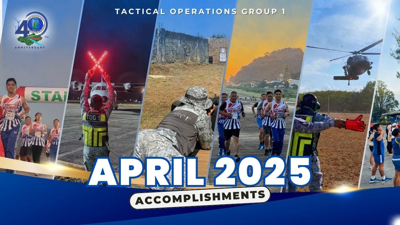 TOG 1 ACCOMPLISHMENT FOR THE MONTH OF APRIL 2025 - YouTube