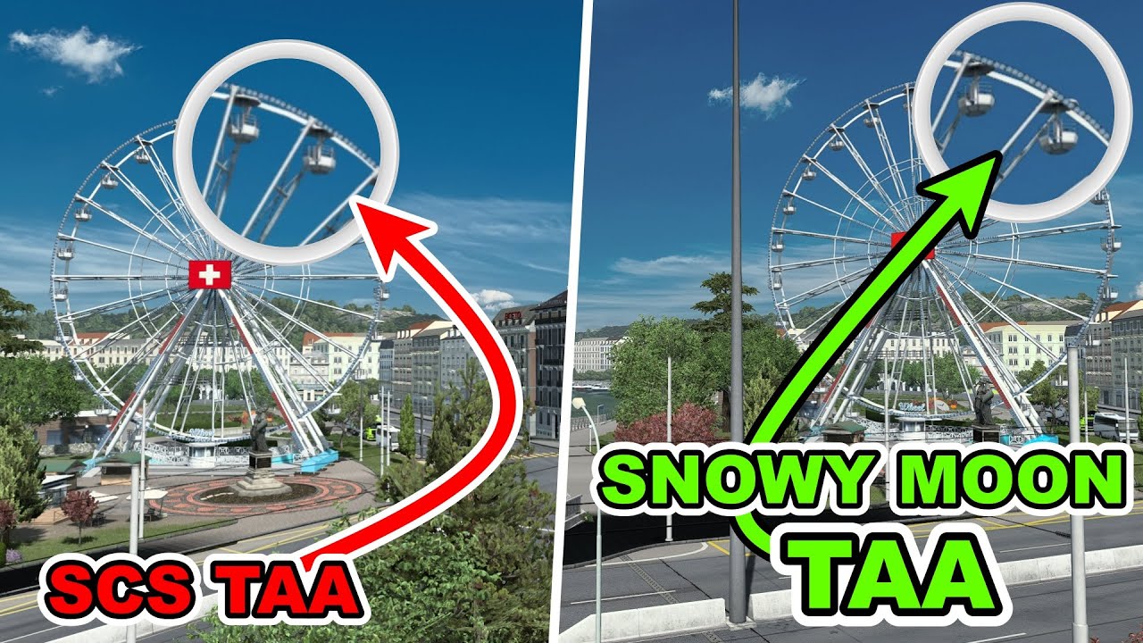 |ETS2 1.50| Temporal Anti-Aliasing (TAA) v10.2 by Snowy Moon - YouTube