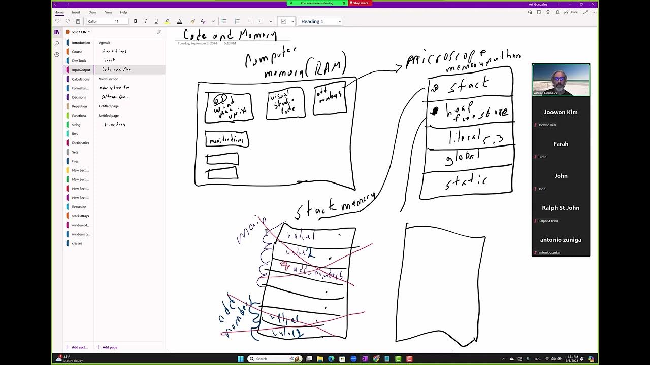 090524 COSC 1336 Python str variable - YouTube
