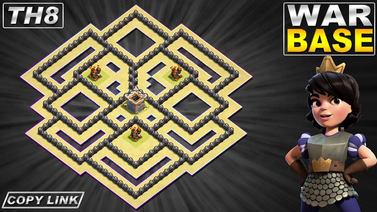 NEW BEST! TH8 Base 2020 with Copy link | TH8 War Base - Clash of Clans ...