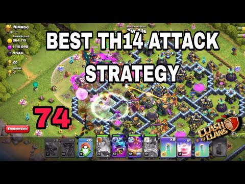 BEST TH14 ATTACK STRATEGY 😱|class of clan| - YouTube