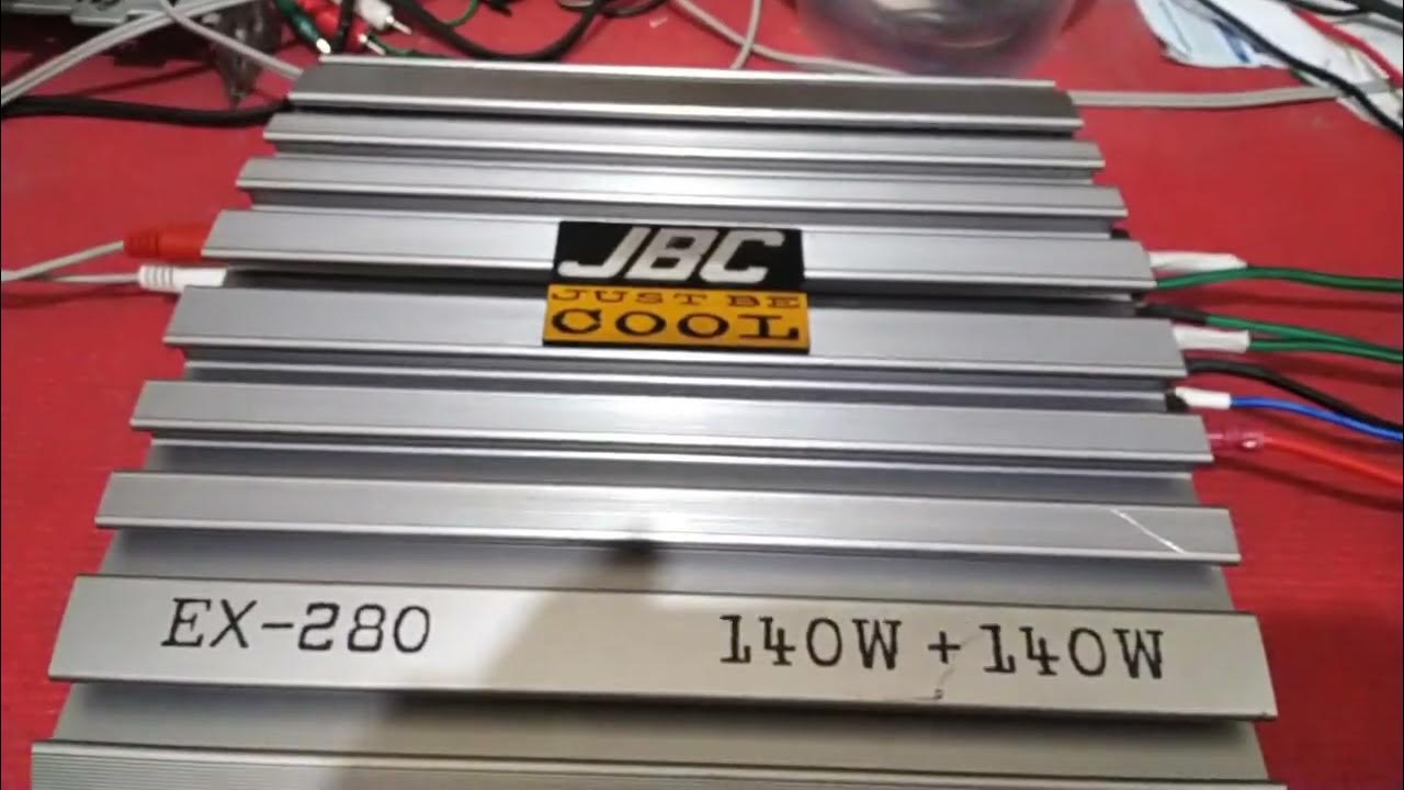 JBC 2 channel amplifier - YouTube