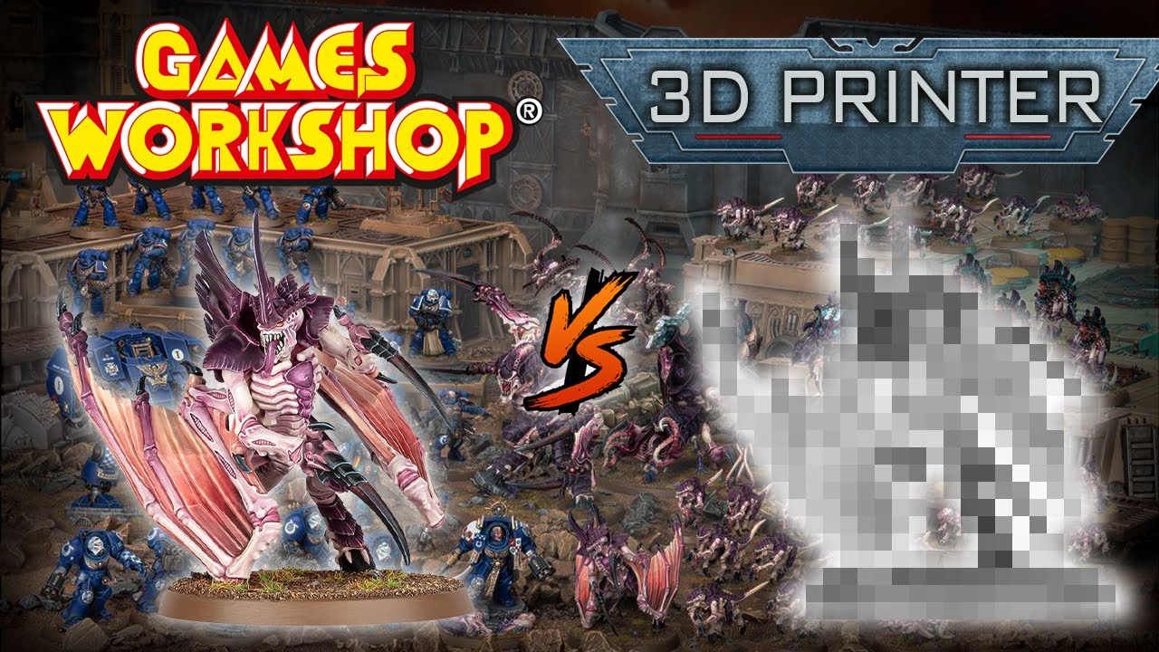 Winged Tyranid Prime Warhammer 40k 3D Printed Model Spotlight - YouTube