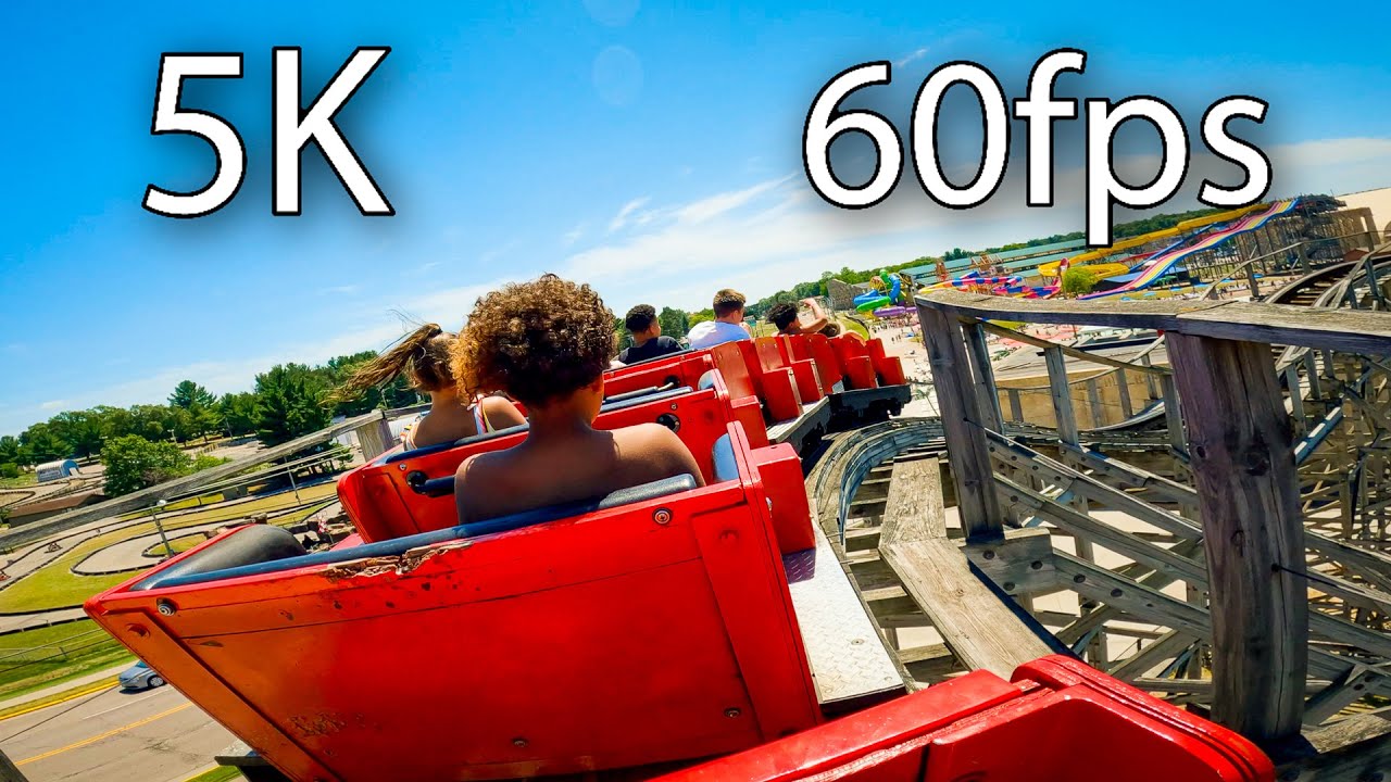 Pegasus back seat on-ride 5K POV @60fps Mt. Olympus Water & Theme Park ...