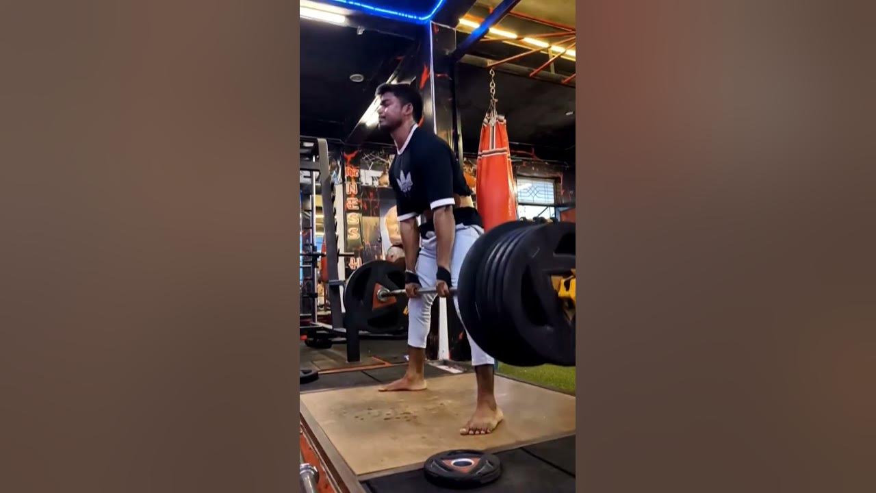 3×3 165kg Deadlift 💪 BW-58 💪🔥 - YouTube