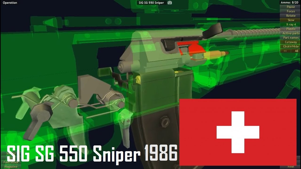 SIG SG 550 Sniper - How it works - YouTube