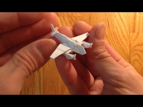 Origami mosquito plane - YouTube