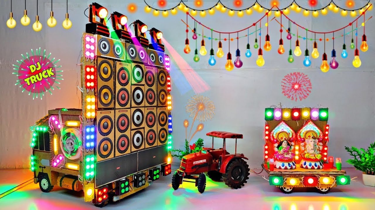Mini Dj Truck loading At-New Home by cardboard making dj truck and ...