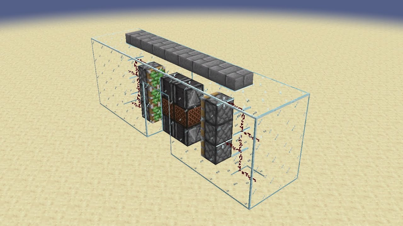 How to make cool Piston door In Minecraft (Full Video) - YouTube