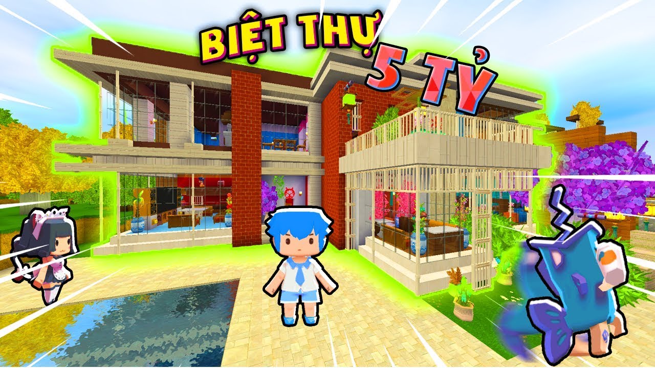 Mini World TẬP 22 * HUY NOOB CHUYỂN QUA BIỆT THỰ SỐNG*HUY NOOB CHUYỂN ...