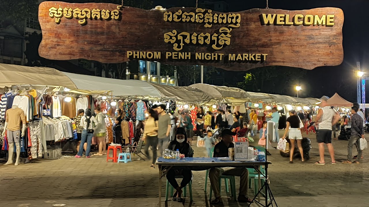 Phnom Penh Night Market in Phnom Penh, Cambodia (2025) (4K) WALKING TOUR - YouTube