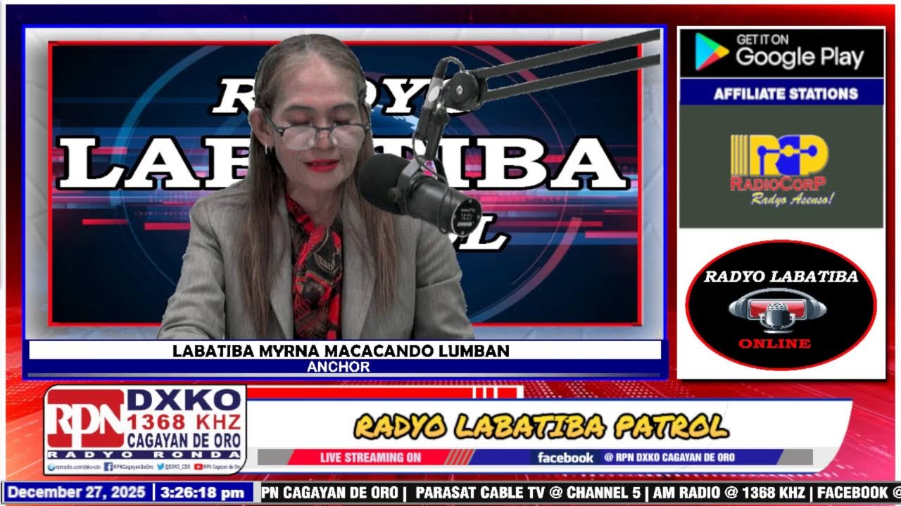 RADYO LABATIBA PATROL I December 27, 2025 - YouTube