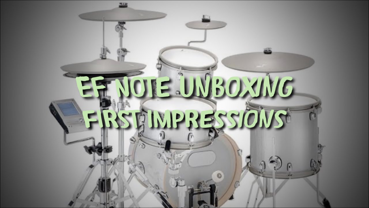 Ef Note 5 unboxing, first impressions #efnote #electricdrums #drumgear ...