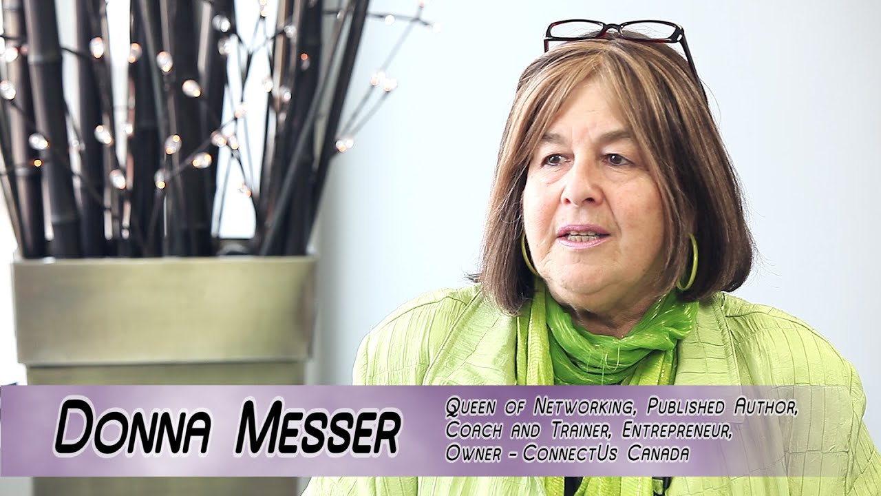 Networking tips - advice from Donna Messer - YouTube