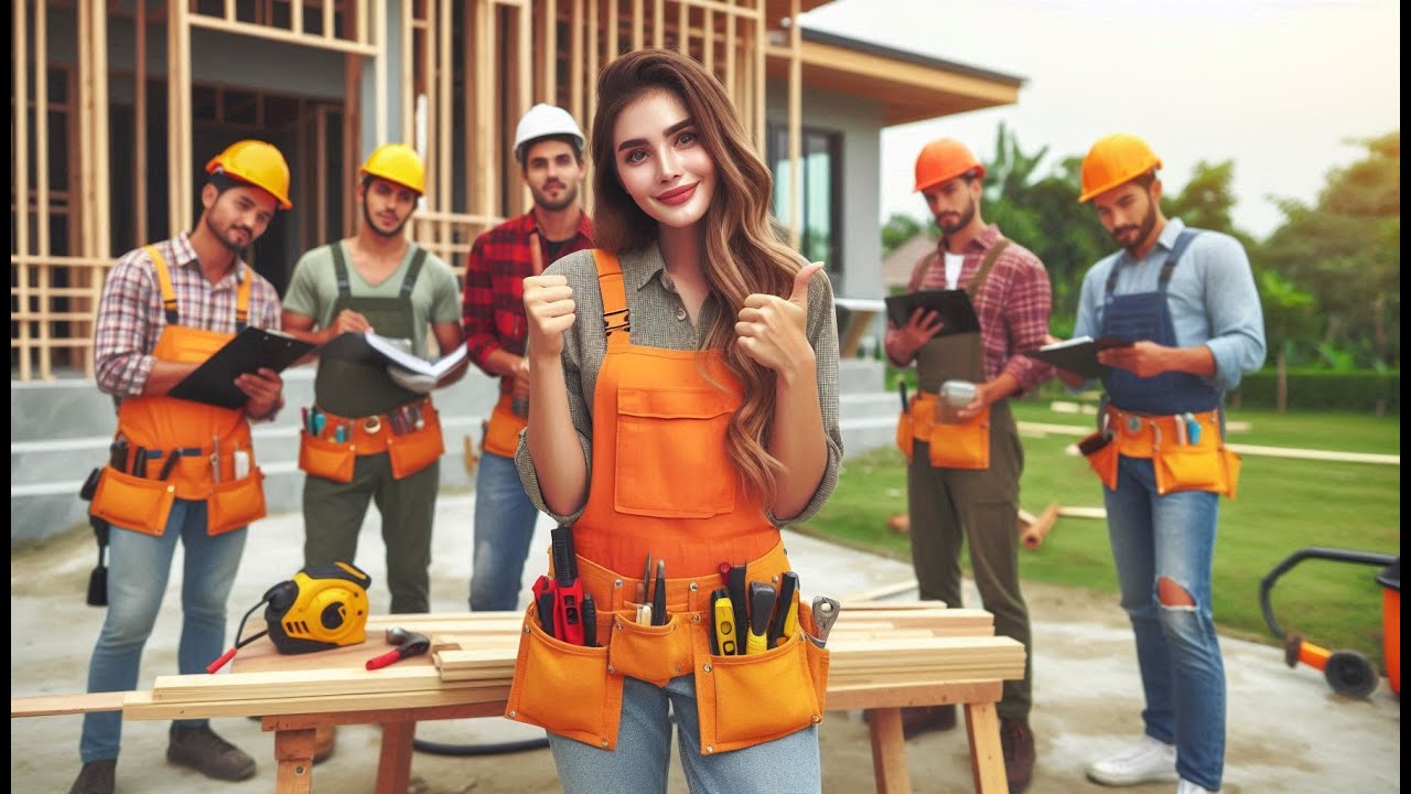 Construction Worker ASMR | Satisfying Building Sounds | Relaxing ...
