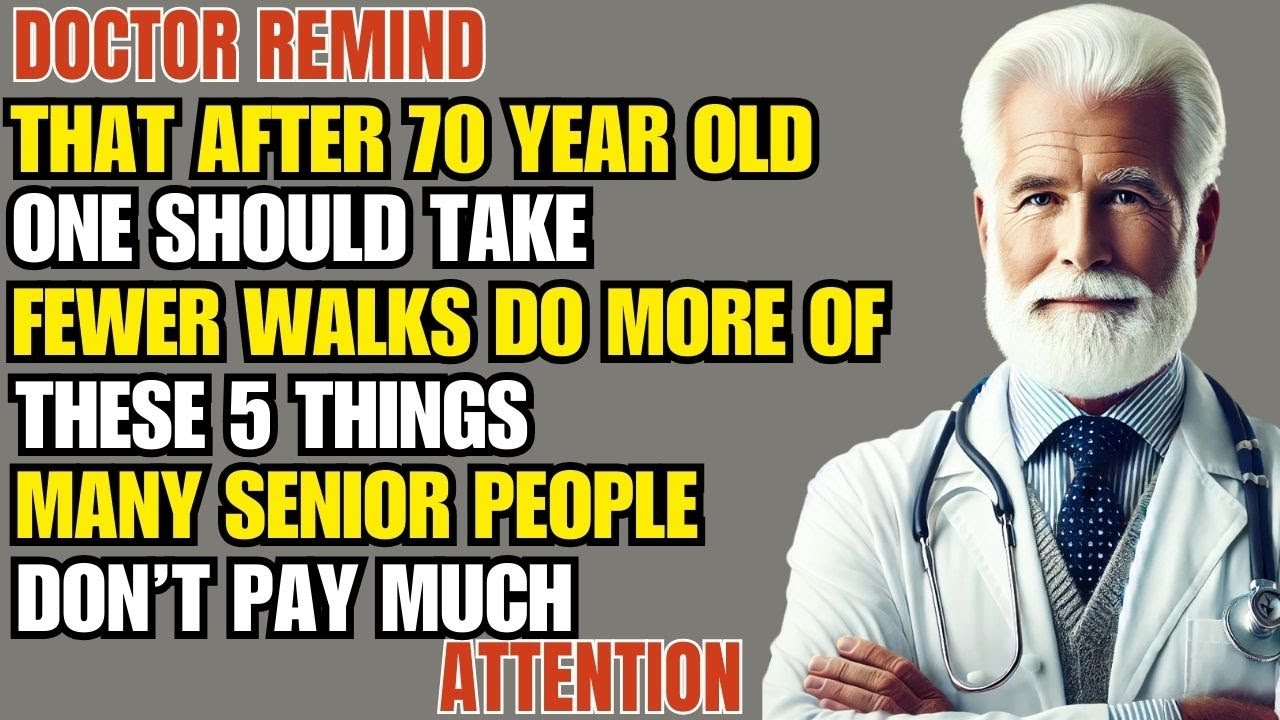 After 70, Walk Less and Do These 6 Things for Excellent Health-Health ...