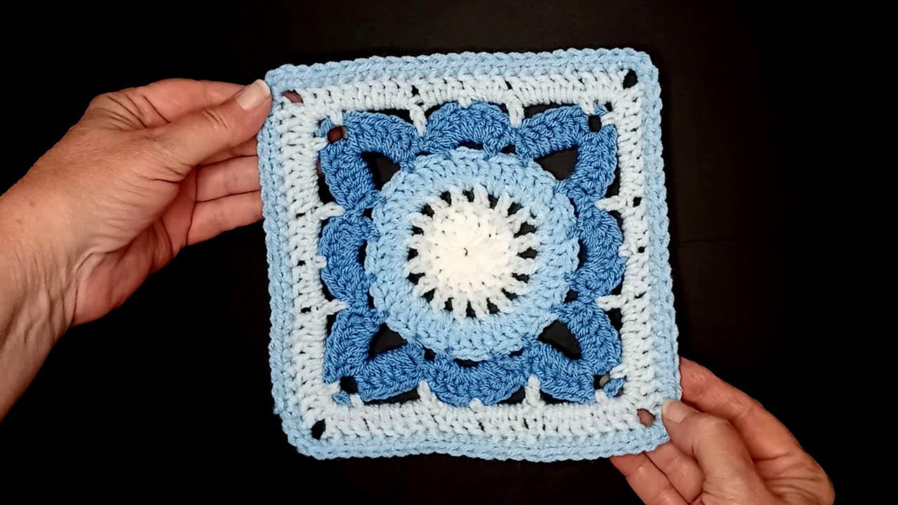 How To Crochet The Willow Granny Square - An Easy Crochet Tutorial ...