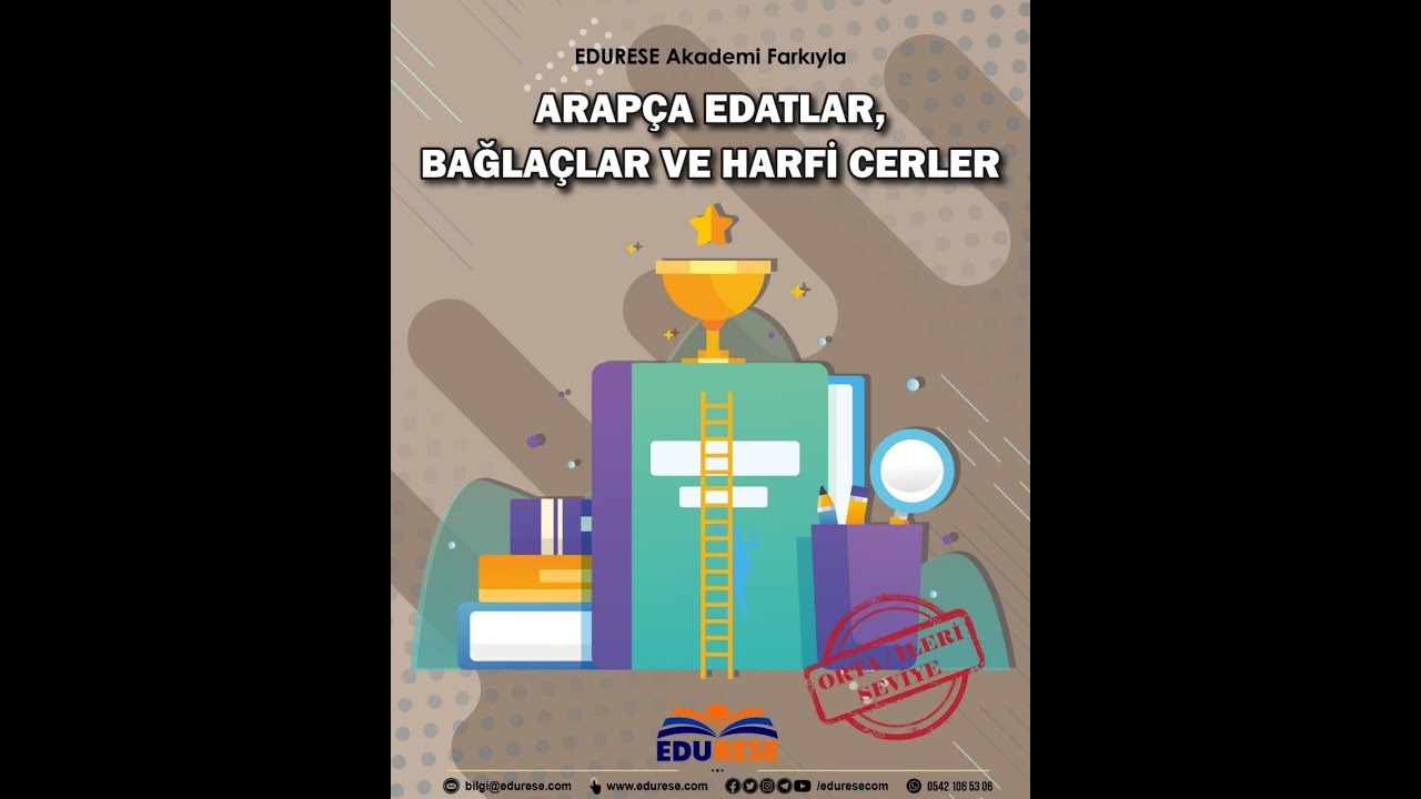 Tanıtım Dersi/ Arapça Edatlar, Bağlaçlar ve Harfi Cerler/ Dr. Arş. Gör ...