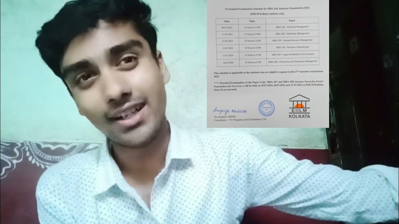 Eiilm MBA 2nd Semester Exam Routine | Exam Date, Time, Venue | Practical | Eiilm Kolkata MBA ...