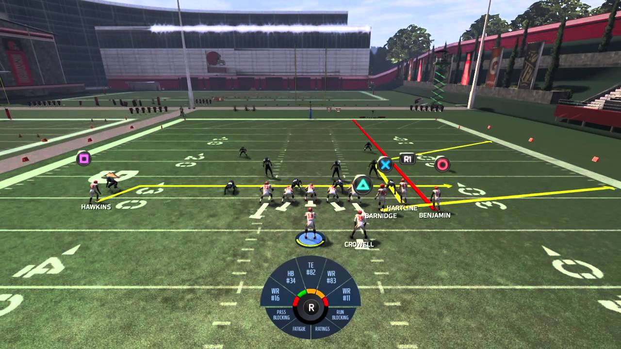 Madden NFL 16 Gun Bunch HB STR - YouTube