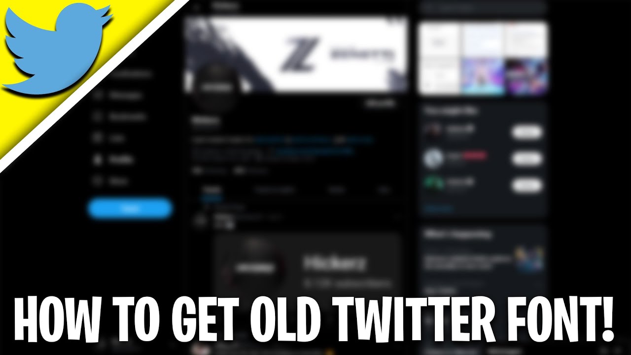 How To Get The Old Twitter Font (Any Browser) - YouTube