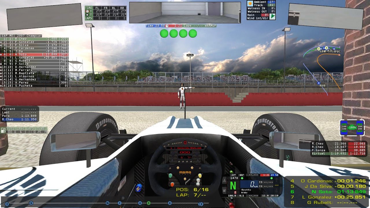 rFactor SCRL Champ Car 2023 - Fecha 5, Brands Hatch GP - YouTube