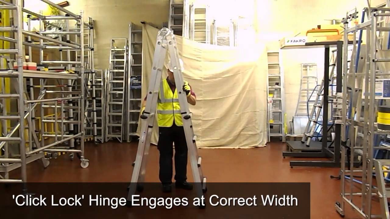 Telescopic Combination Ladder Demonstration - YouTube