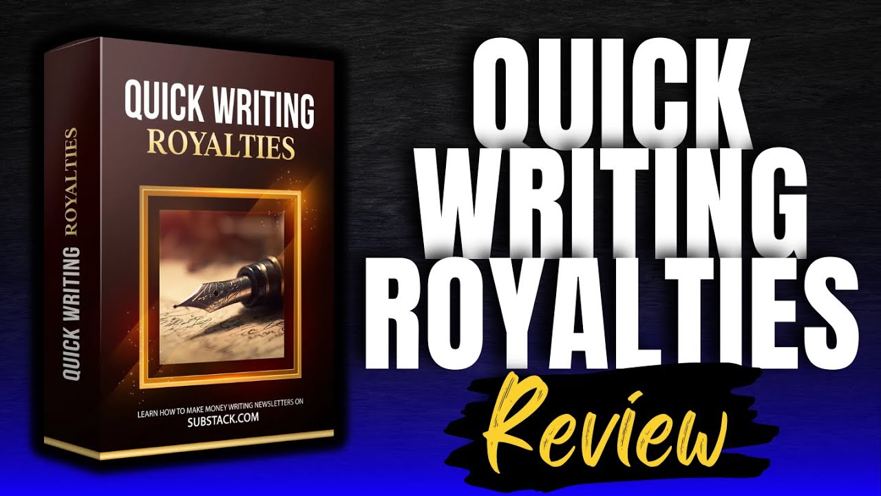 Quick Writing Royalties Product Review - YouTube
