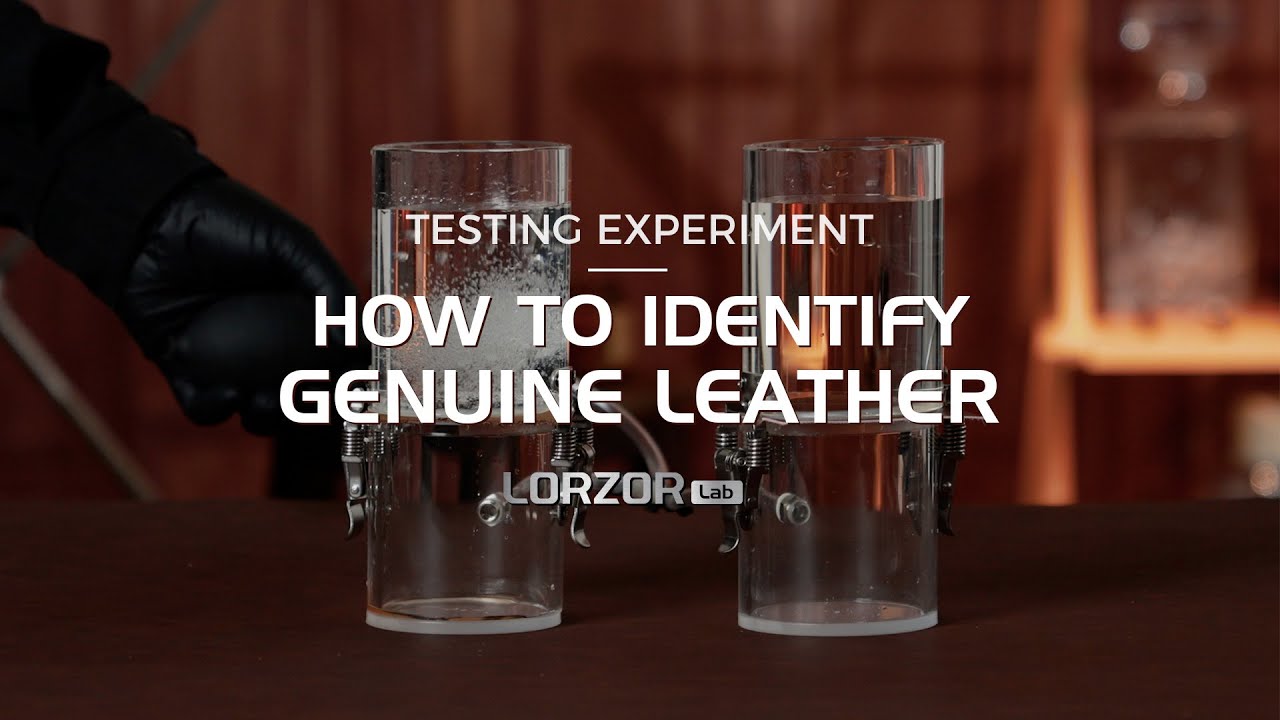 Testing Experiment: How to Identify Genuine Leather | LORZOR Lab - YouTube