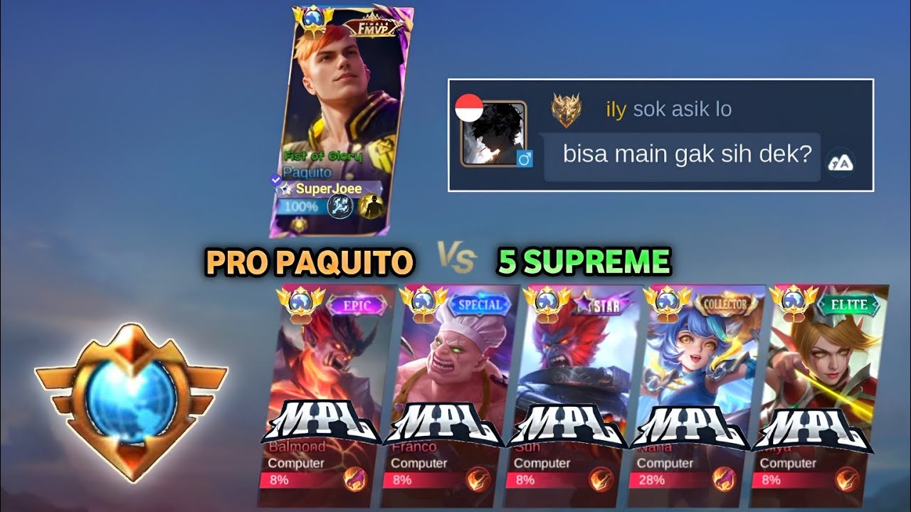I TRIED 1 VS 5 AGAINST AI BY MOONTON💀 | WHO WIN? - MLBB - YouTube