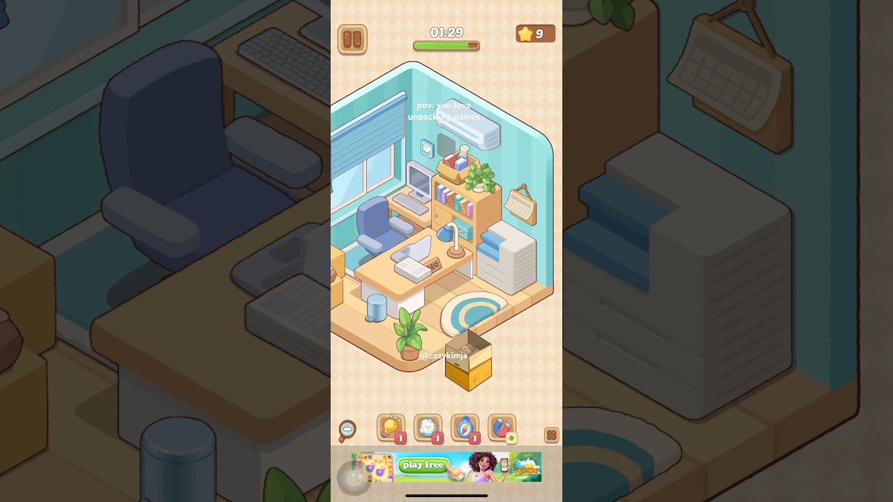 If you love unpacking games, you'll like Dreamy Room. Subscribe for ...