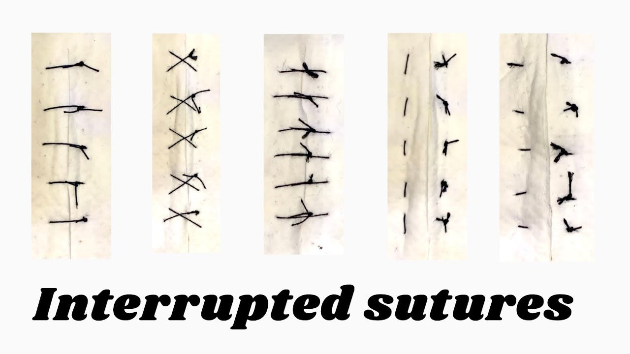 interrupted sutures | veterinary surgery - YouTube Music