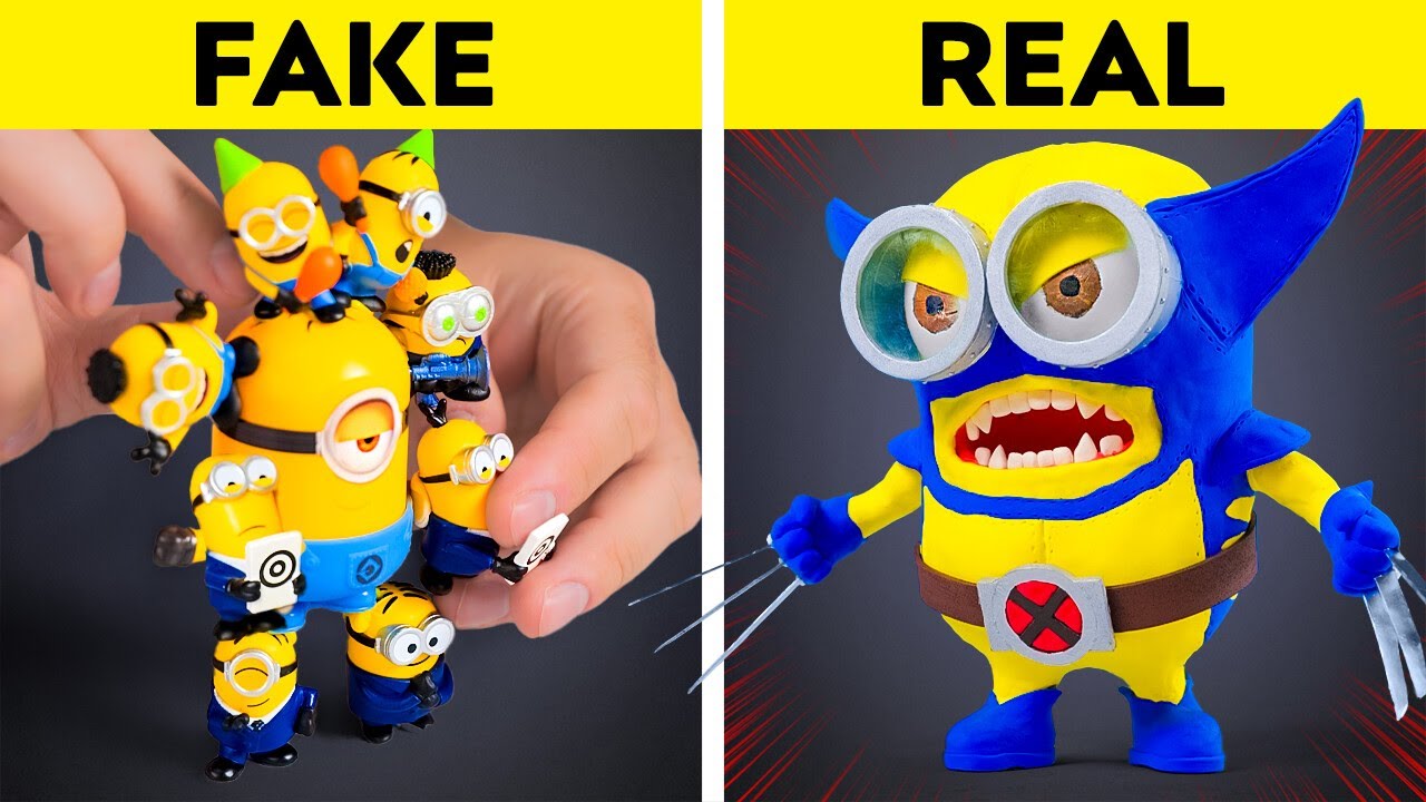 Fake vs Real 🤖 ⚔️ This Is The Big Epic Minions Battle - YouTube