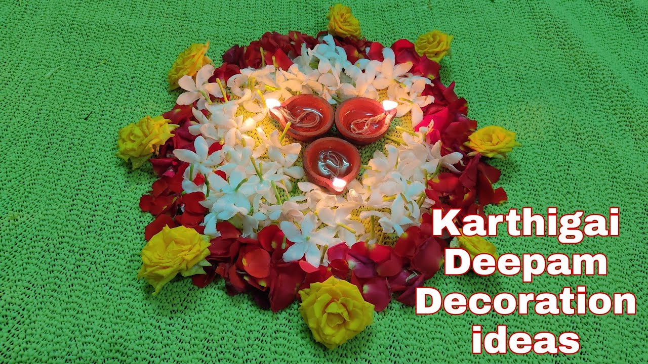Karthigai Deepam Decoration Ideas/Flower Decoration - YouTube